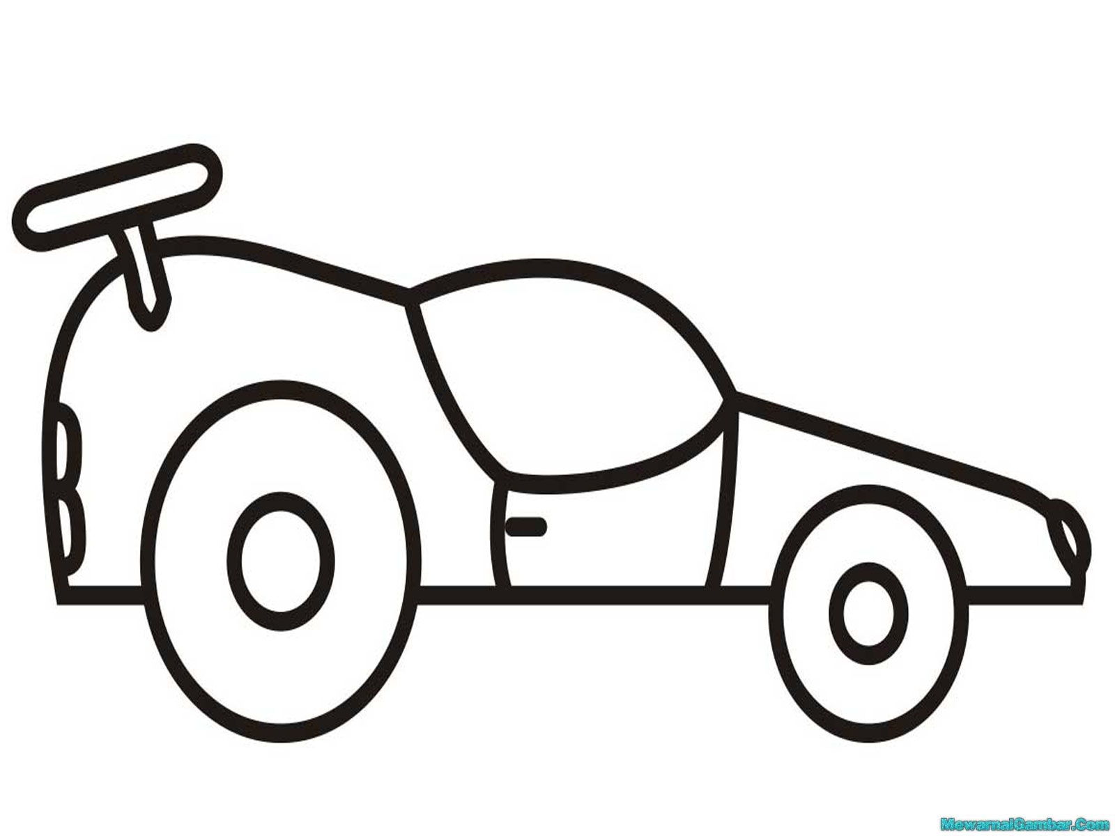 Belajar Mewarnai Gambar Mobil | Mewarnai Gambar