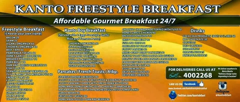 Kanto Freestyle Breakfast: Experience Gourmet Goodness "Sa Bandang ...