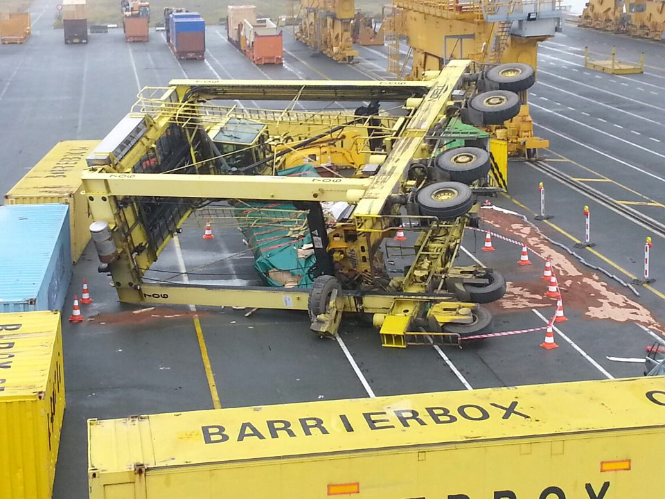 Straddle Carrier Accident