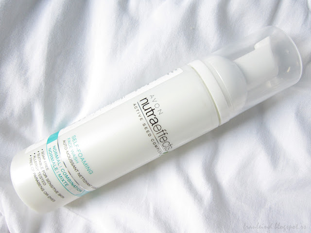 Avon Nutra Effects self foaming face wash | Fraulein D