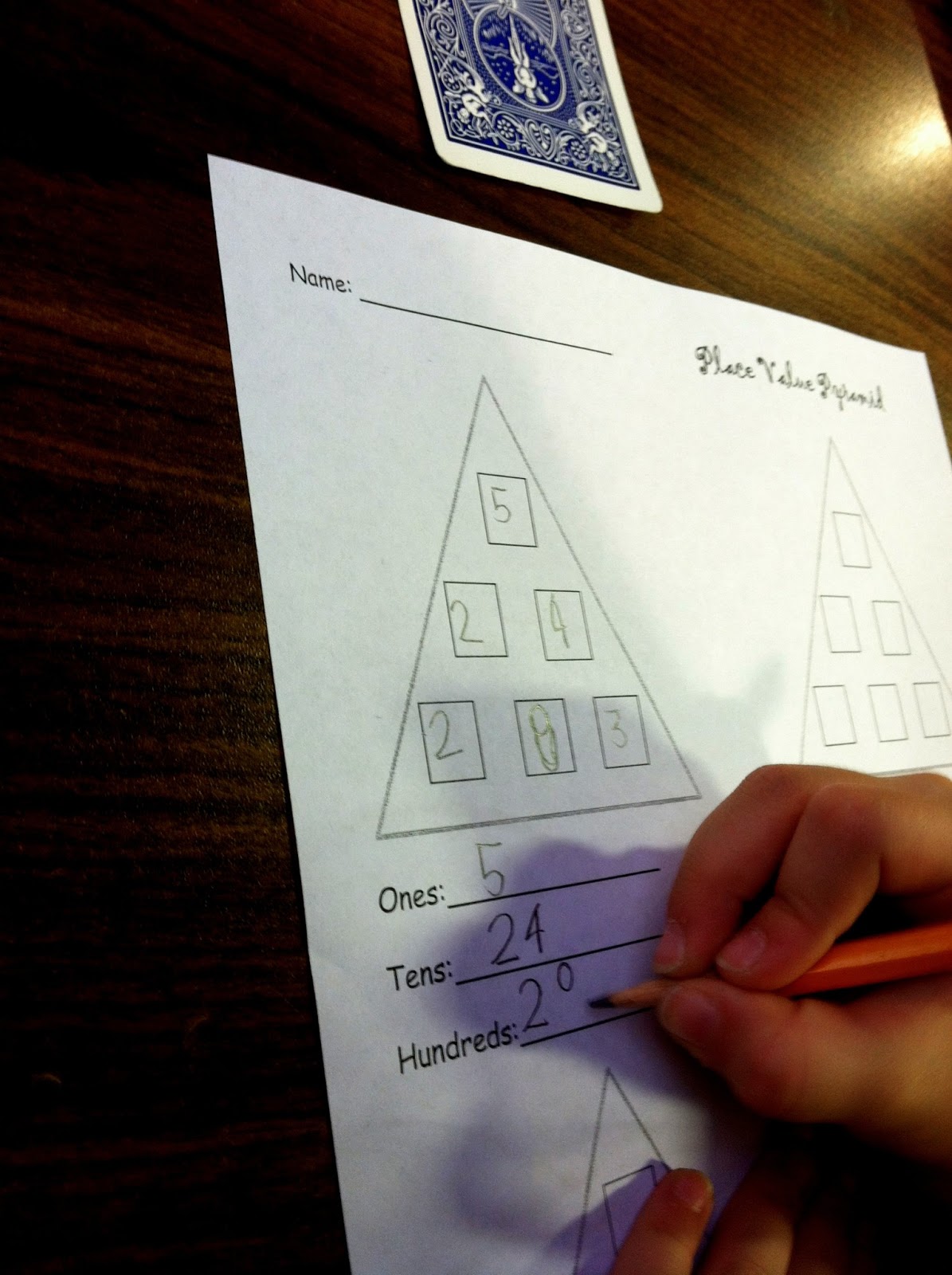 Kindergarten with Ms. Kylie: Place Value Pyramid