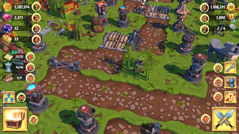 Royal Revolter Resource: Royal Revolt 2: Interface