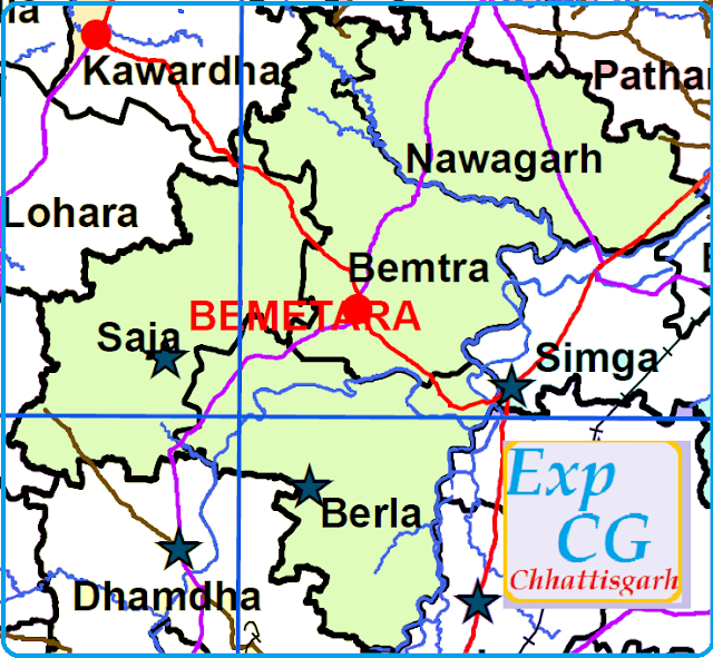 Chhattisgarh : Exp CG: Bemetara District : bemetara, Nawagarh, Saja ...