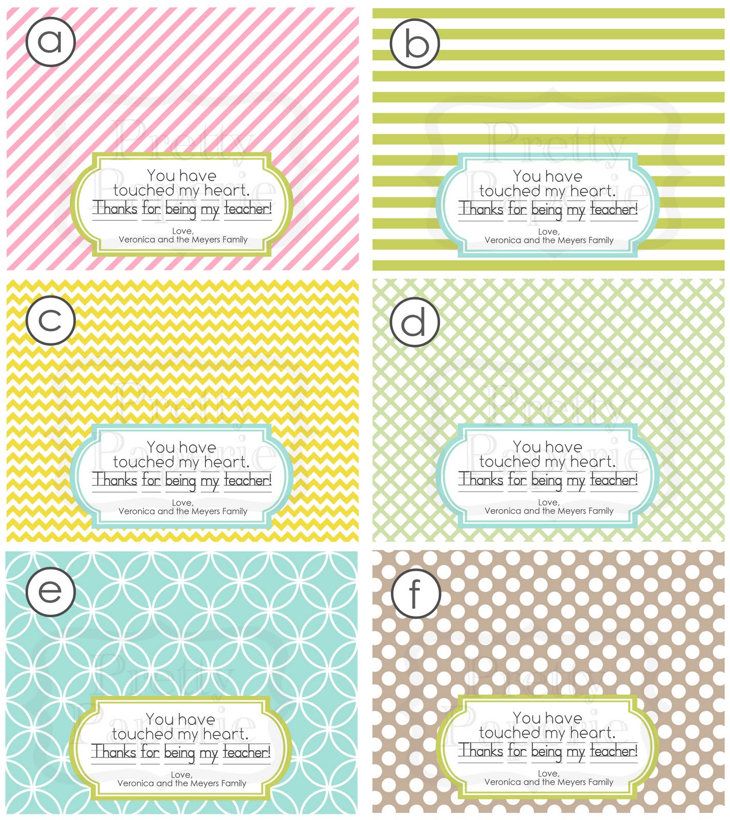 DIY Teacher Gifts-Treat Bag Tag Printables