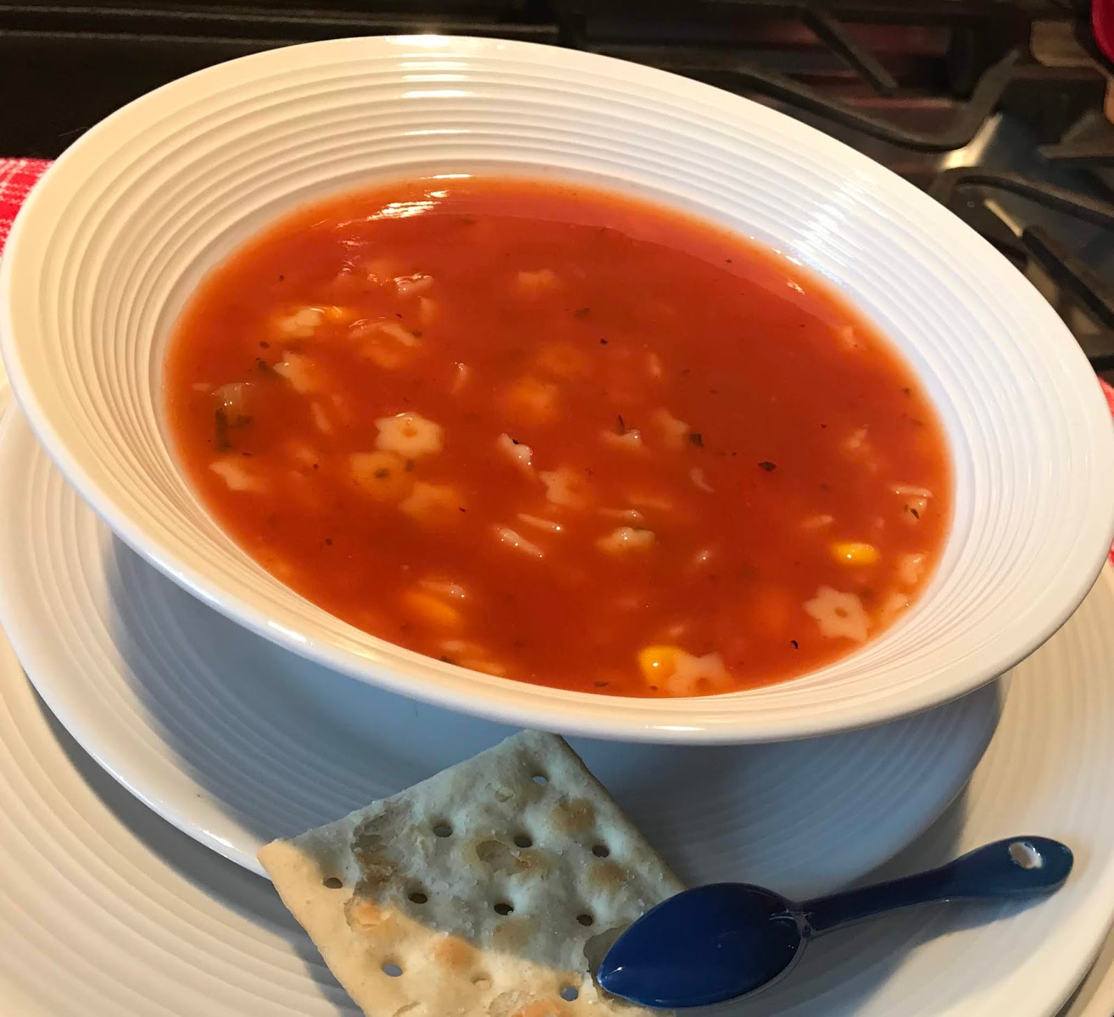 Soupe tomates et nouilles
