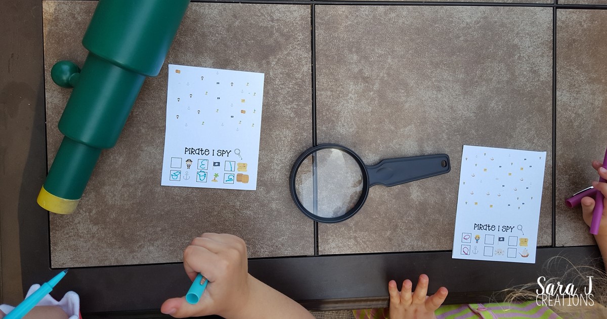 Pirate Counting I Spy | Sara J Creations