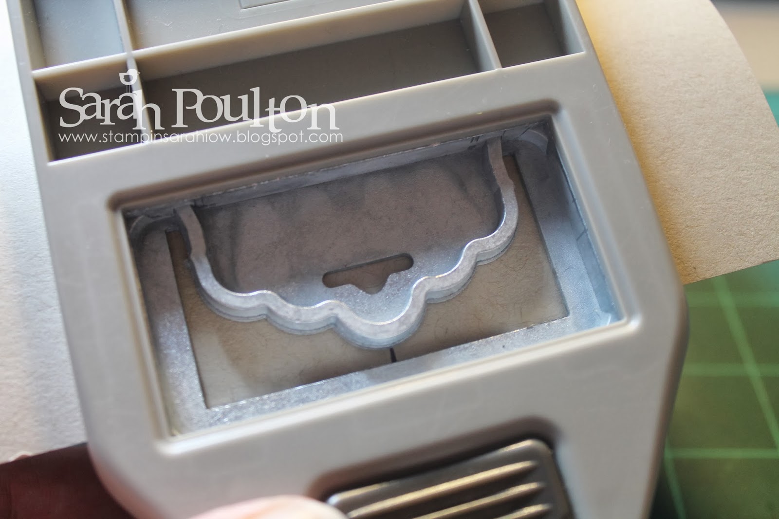 Stampin' Sarah!: Scallop Tag Punch Fancy Fold Card