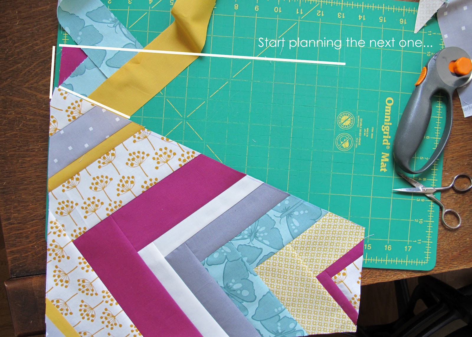 Six White Horses: Improv Chevrons