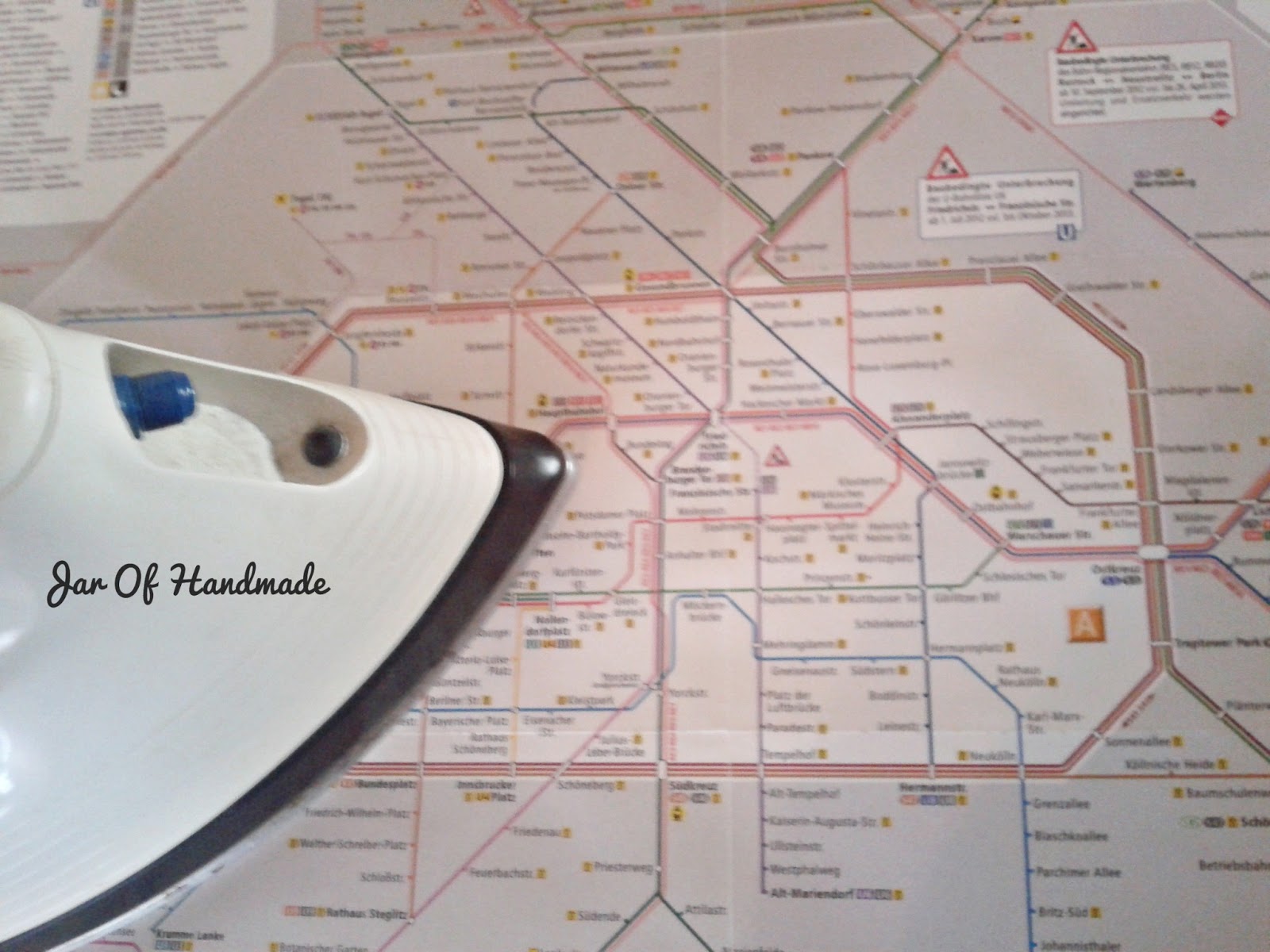 Jar Of Handmade: DIY: (Berlin) Metro Map to Wall Art