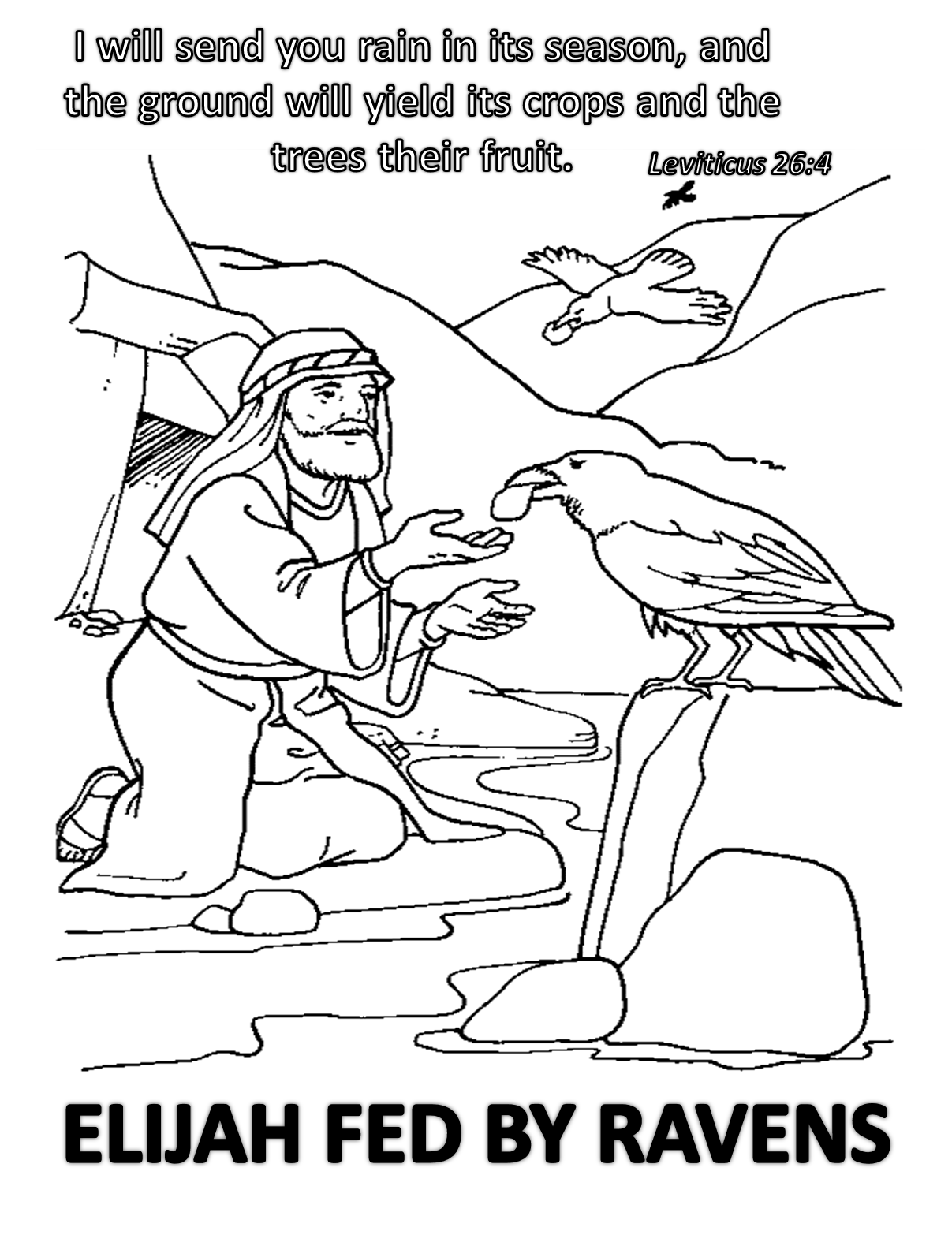 Elijah Bible Story Coloring Pages Coloring Pages