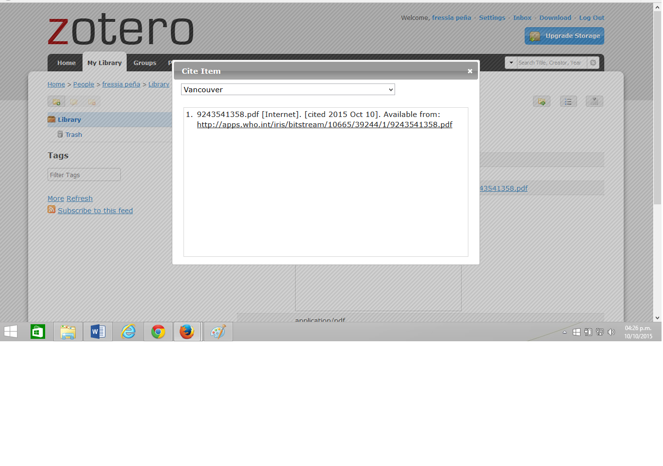 conociendo el mundo de la medicina: USO DE ZOTERO