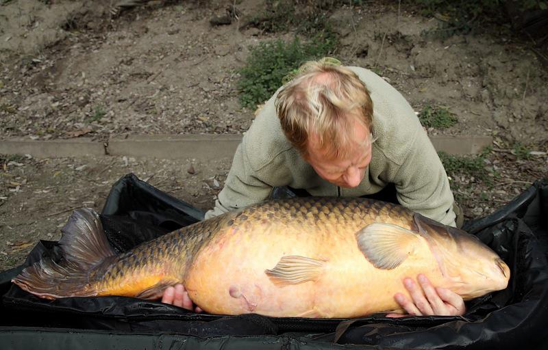 Mary world record common carp again at 91lb 6oz