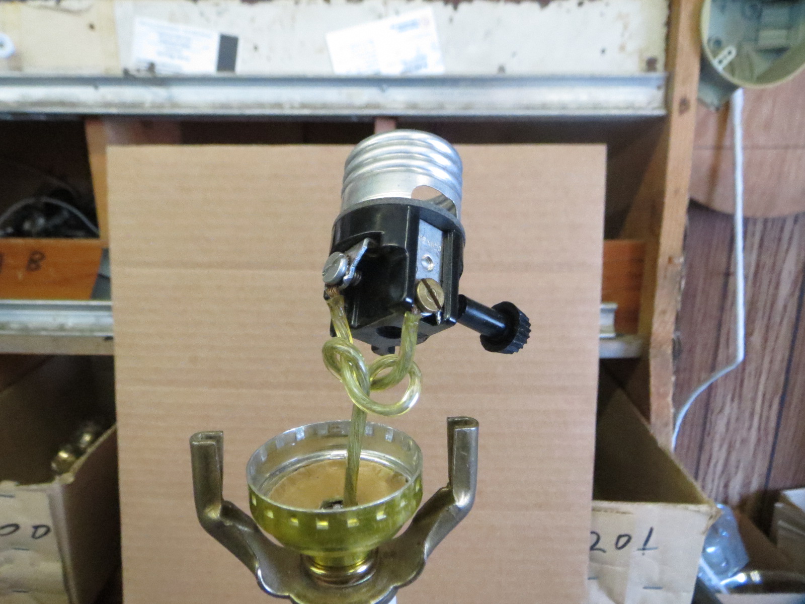 Lamp Parts and Repair | Lamp Doctor: Table Lamp With Busted Plastic ...