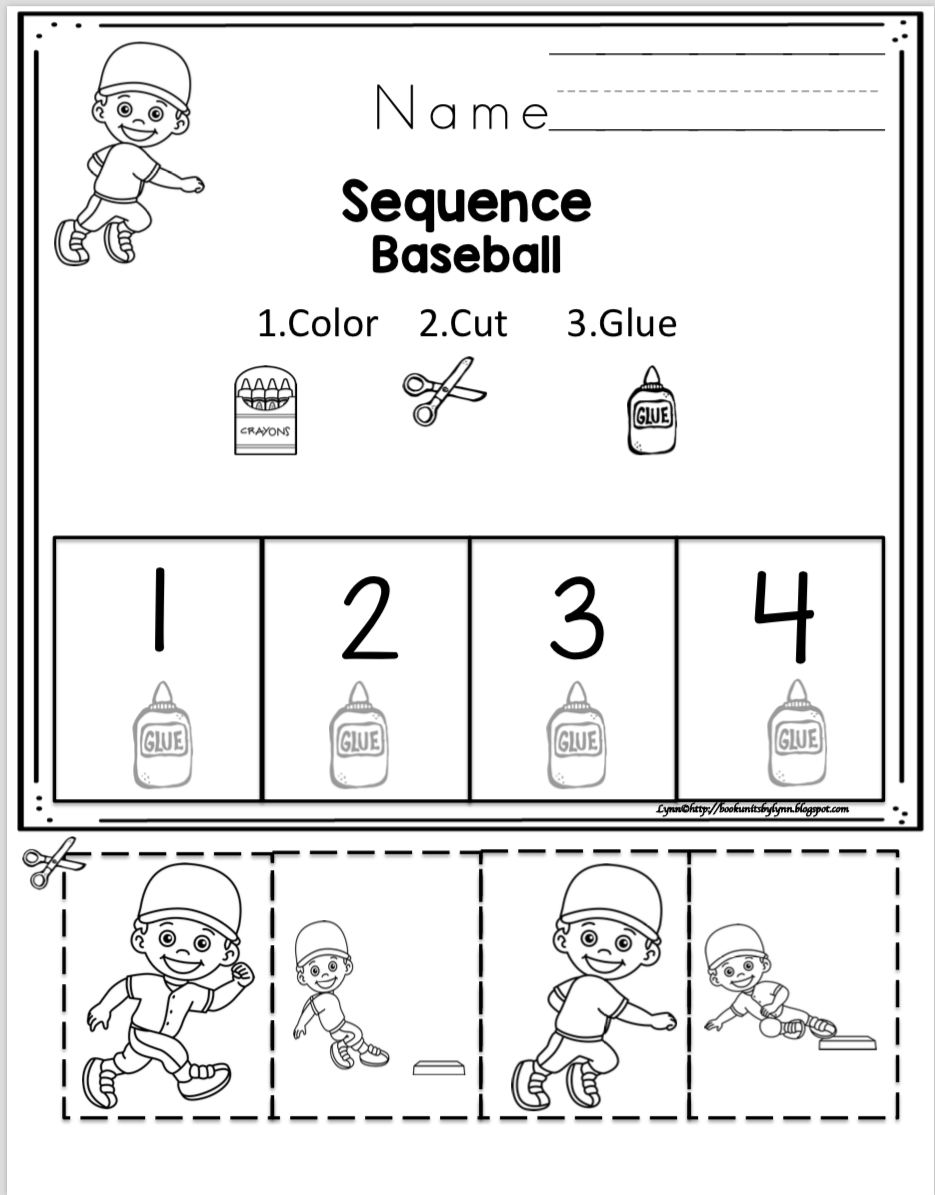 SPORTS SEQUENCE PICTURE SETS ~ Book Units by Lynn