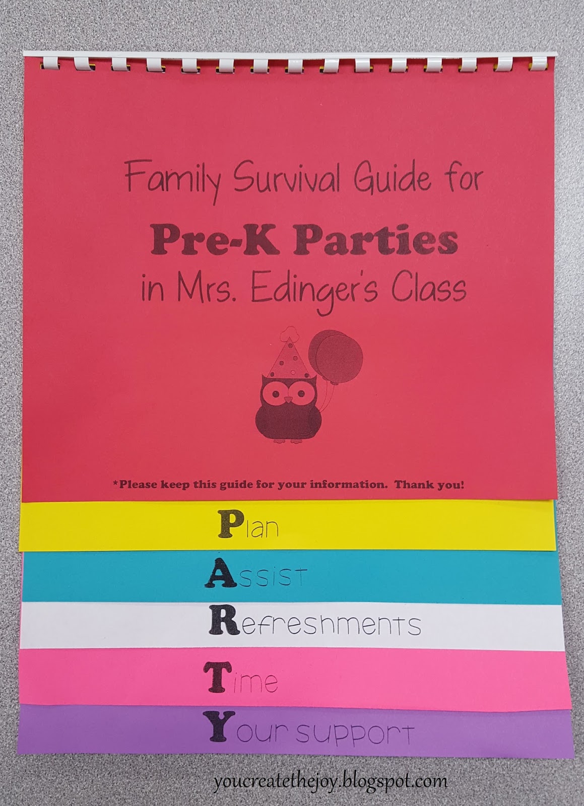 You Create the Joy: Let's Get This Party Started!- Create Some Fun Part 1