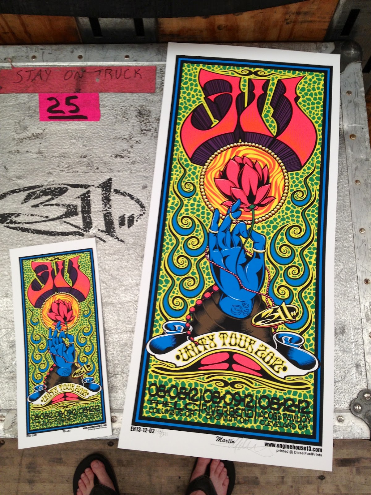 INSIDE THE ROCK POSTER FRAME BLOG: Tonight's 311 Poster from Cincinnati ...