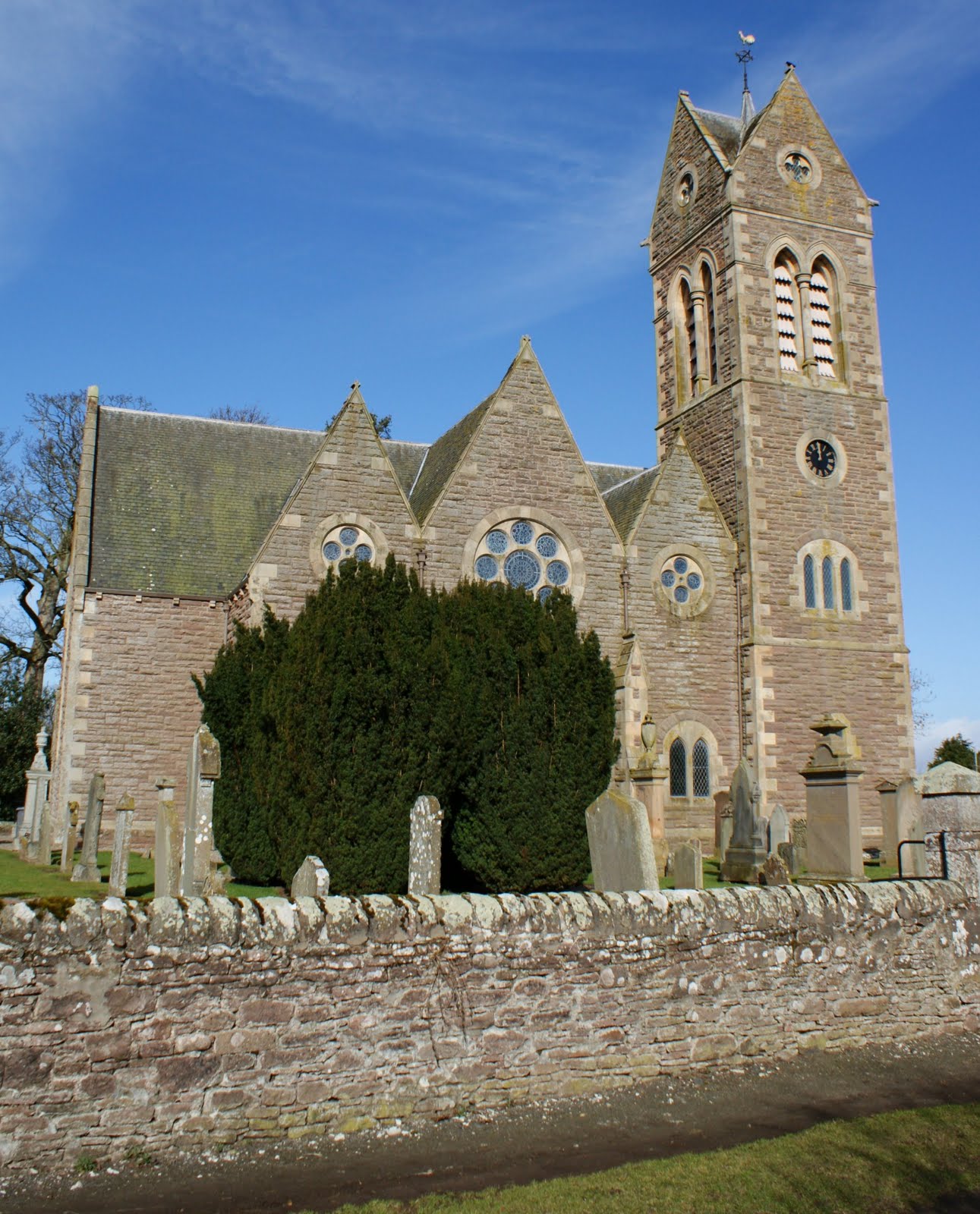 Tour Scotland: Tour Scotland Photograph Newtyle Parish Church March 9th
