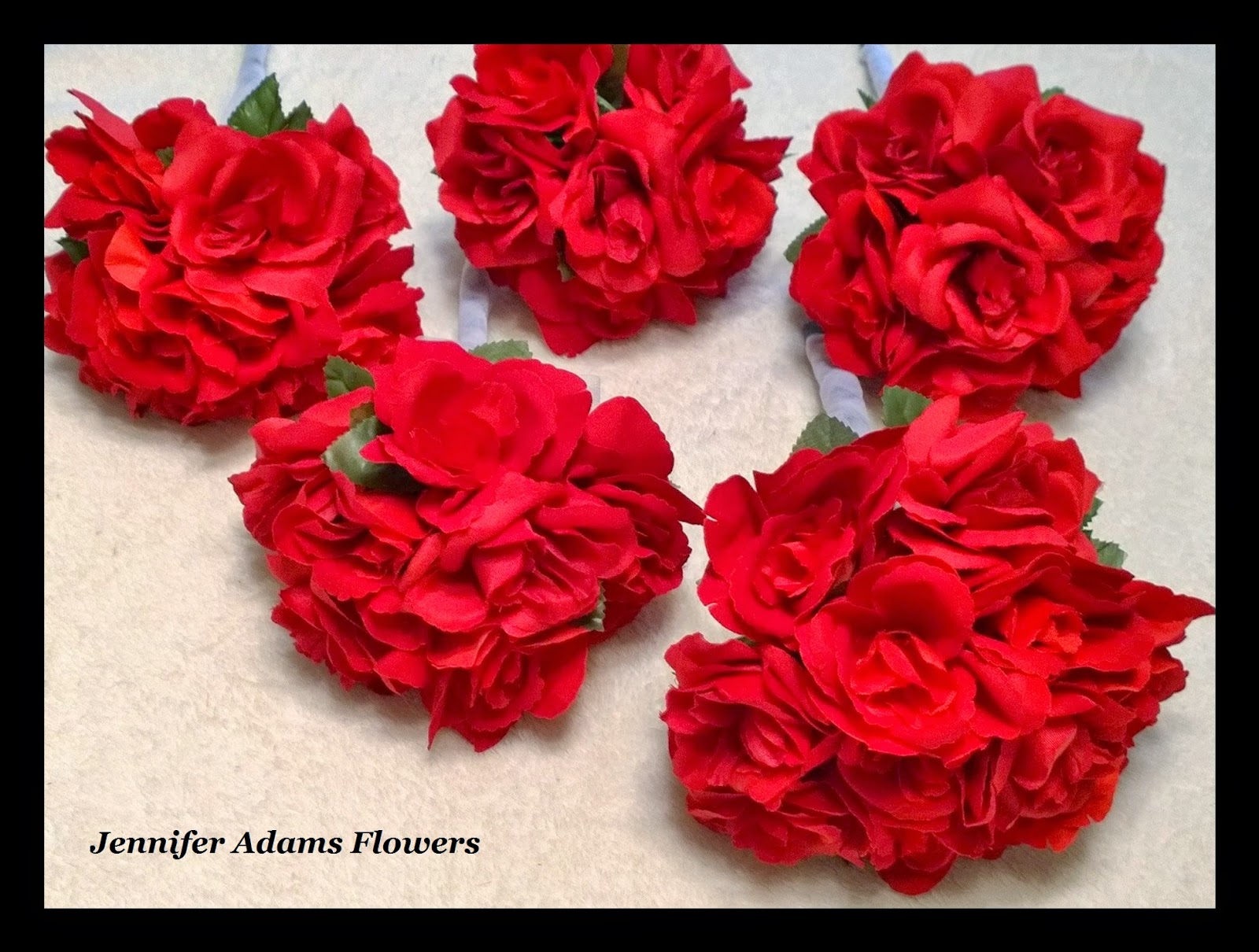 Jennifer Adams Flowers : Cherry Red Roses (17 Pc Package) 2015