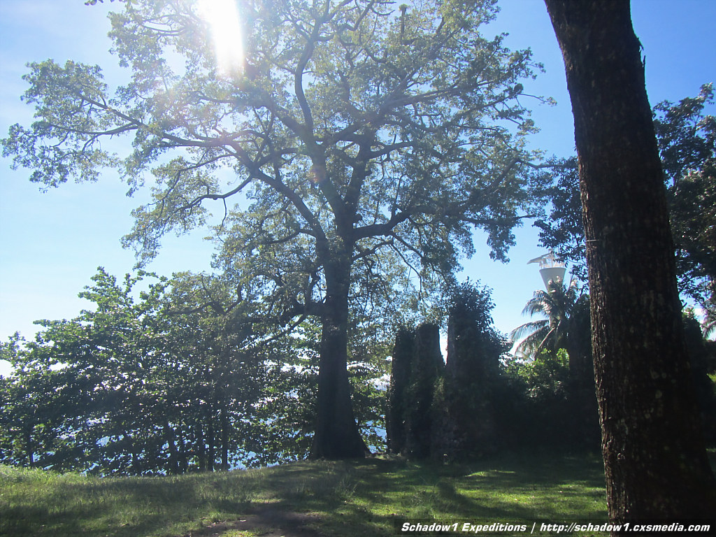 Gui-ob Church Ruins, a reminder of Mt. Vulcan's eruptive past ...