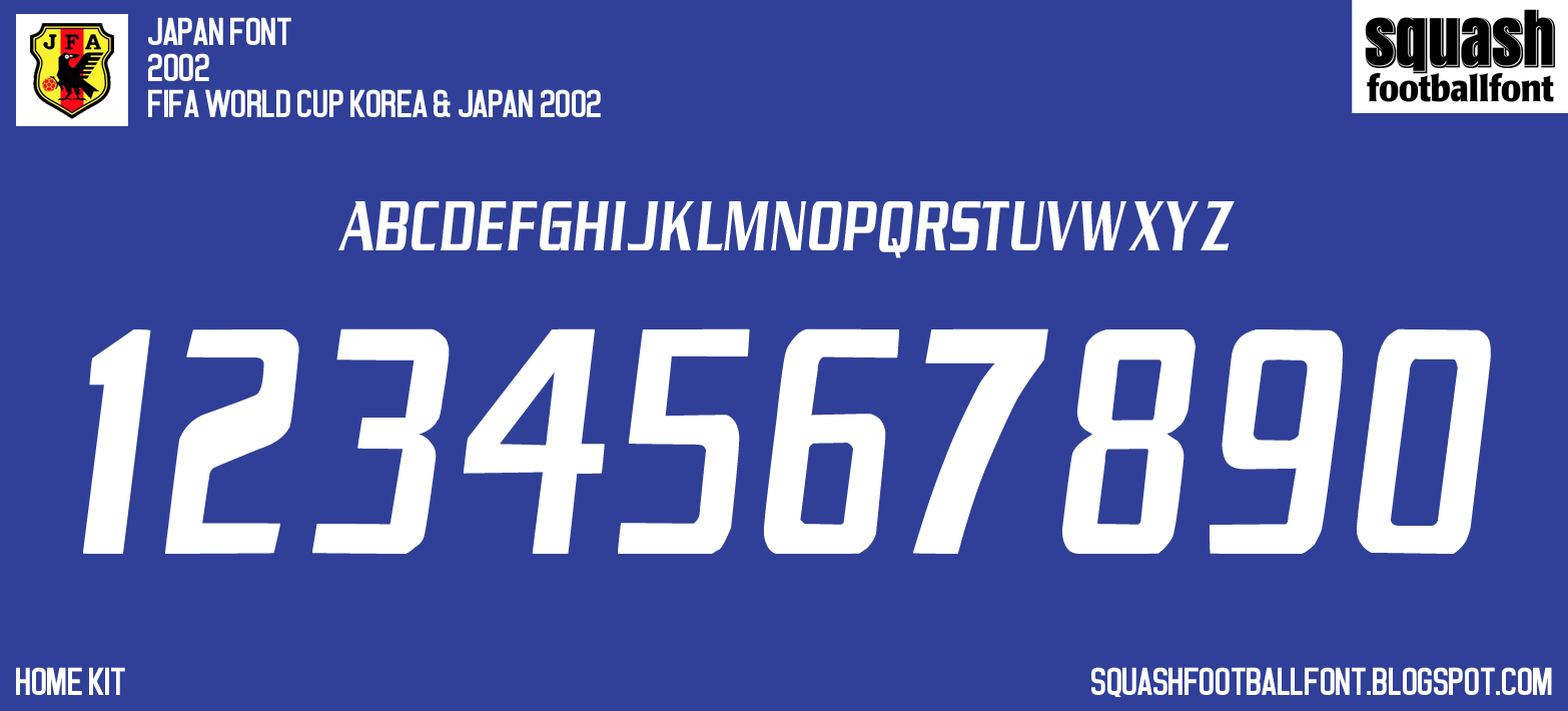 SFF: Japan World Cup 2002 Font