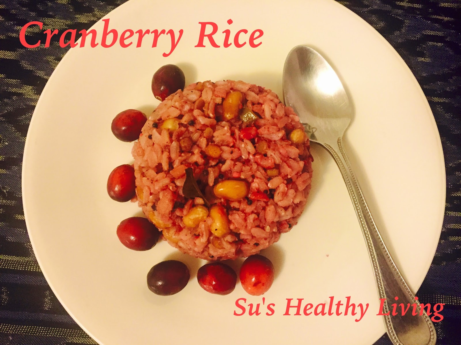 Su'sHealthyLiving: Cranberry Rice; Meatless Monday