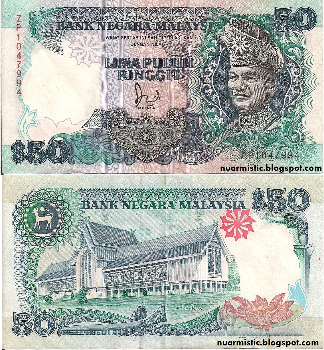 Siri Lengkap Wang Kertas Malaysia - Note RM50