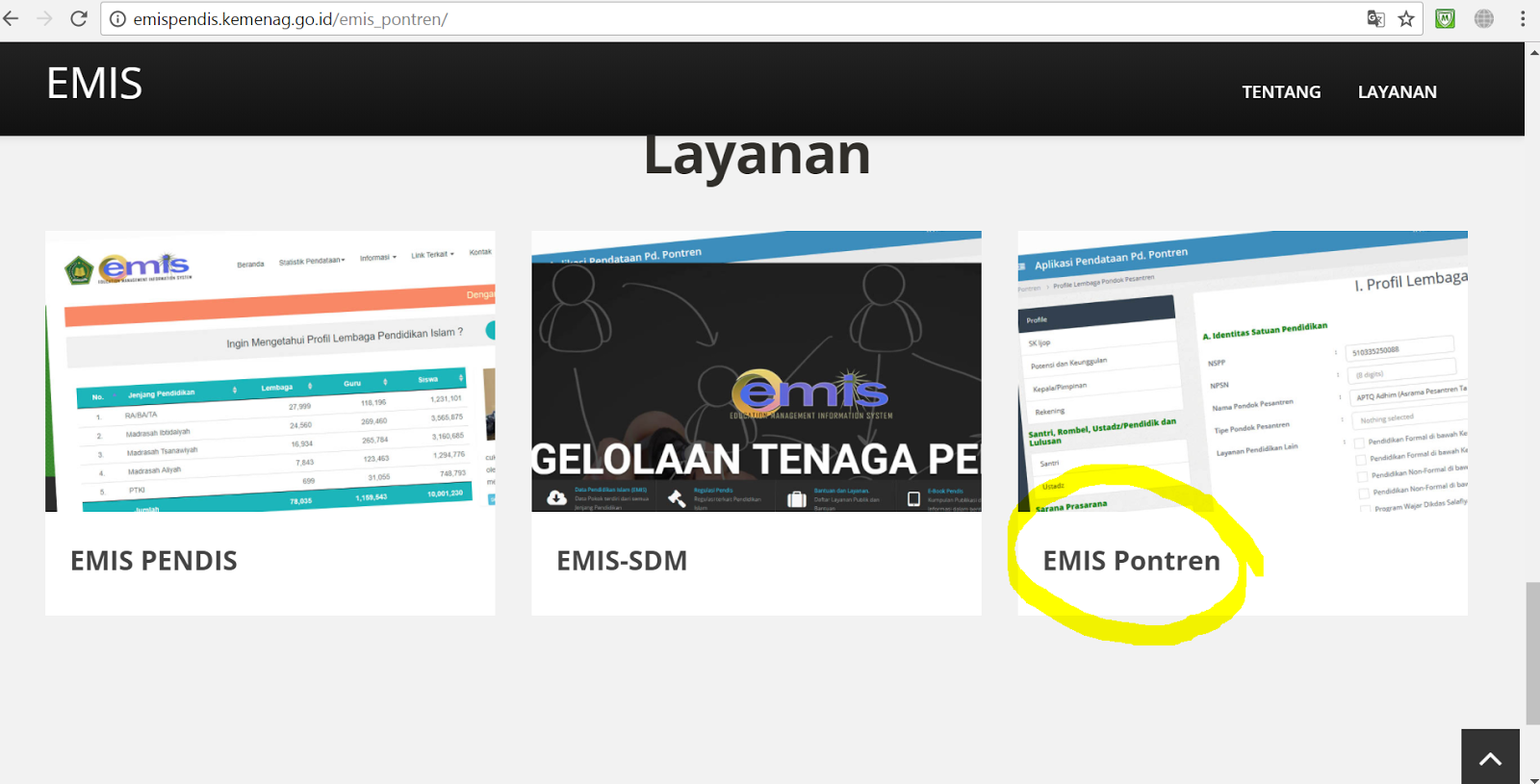 Seksi PD & PONTREN KAB. TANGERANG: CARA MENDAFTAR OPERATOR DAN ...