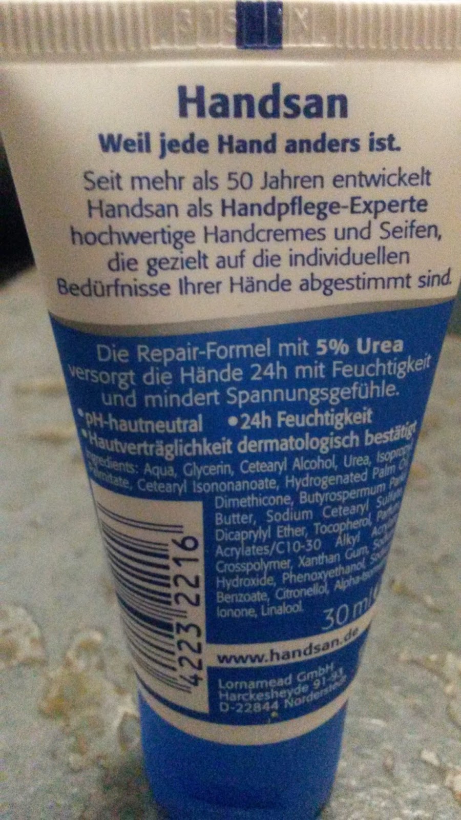Handsan, hochwertige Handcreme für Ihre Hände