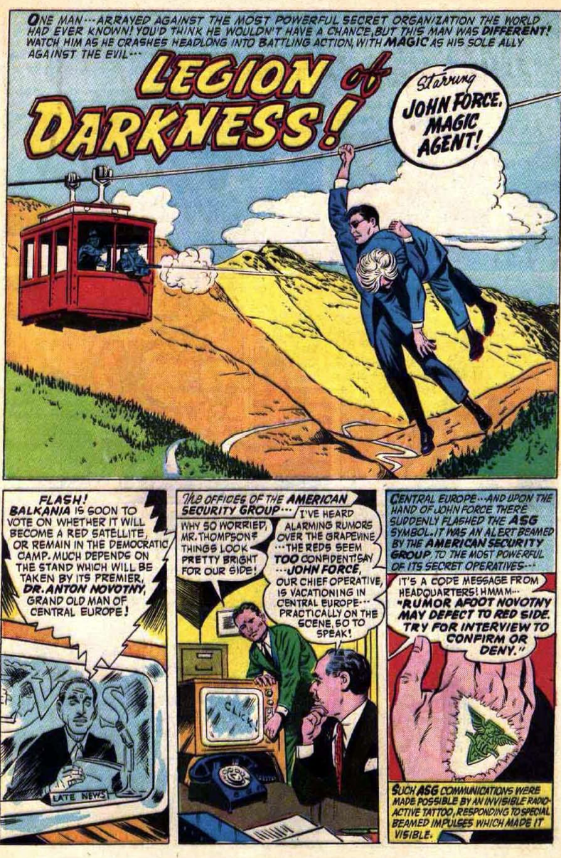 Four-Color Shadows: John Force, Magic Agent-Paul Reinman/Pete Costanza-1961