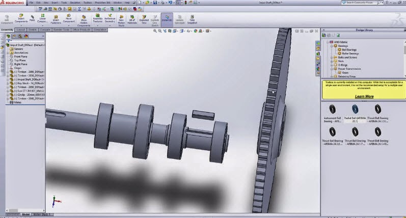 How to make 3D Planetary Gearbox Part & Assembly and Simulation ...