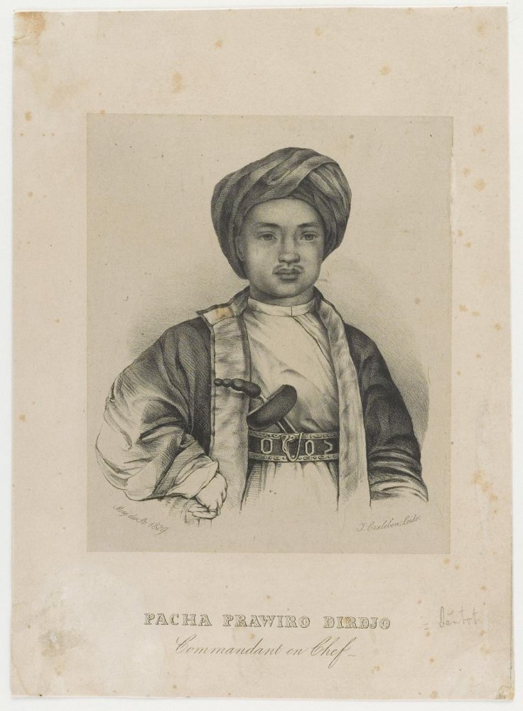 Indonesia Zaman Doeloe: Potret Sentot Prawirodirjo dari sekitar tahun ...