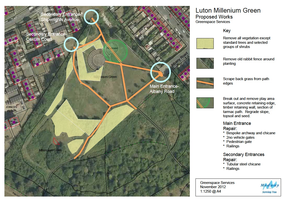 Luton & Wayfield Labour: Millenium Green Proposed Works