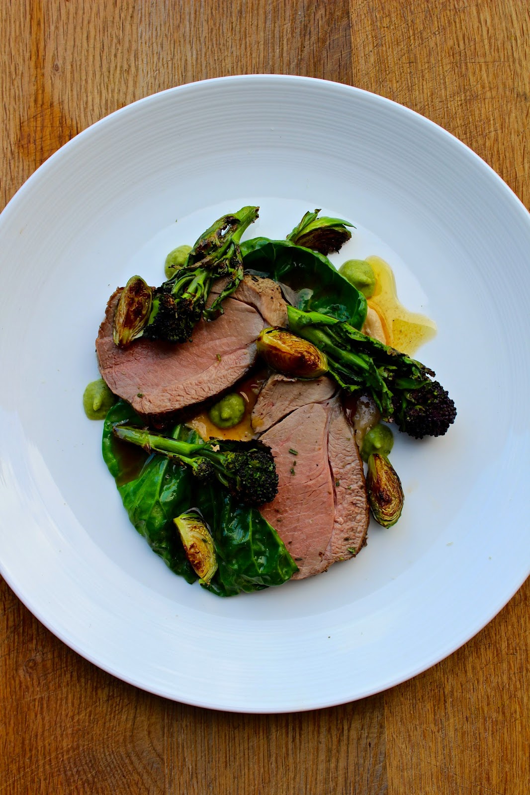 Sam Cooks Food: Butterflied leg of lamb with smoked cod’s roe, charred ...