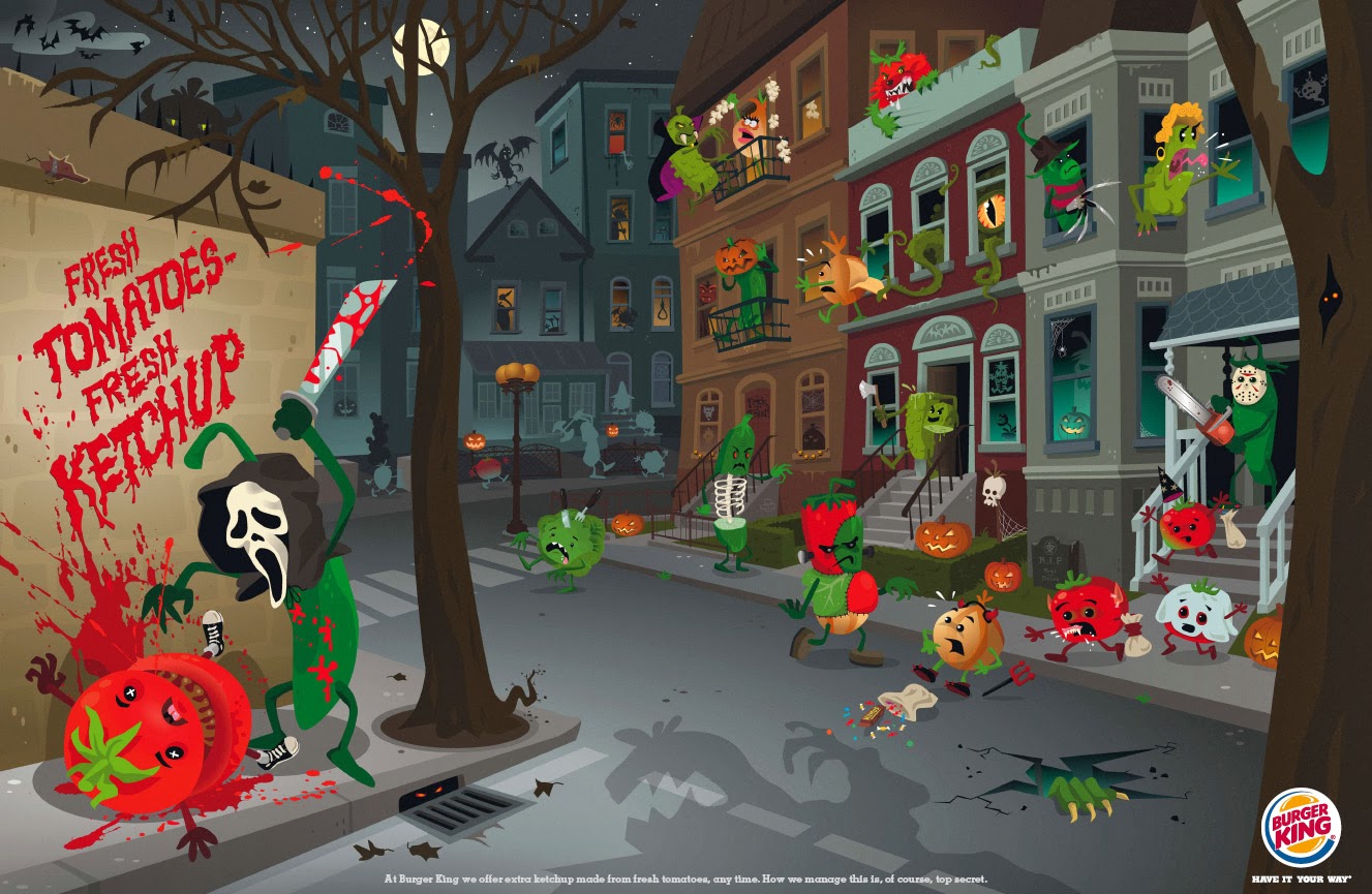 Esto me gusta: Publicidad terroríficamente creativa. Halloween Ads.