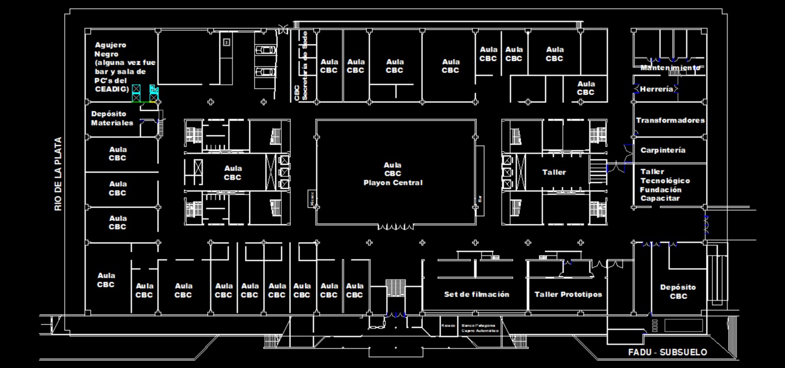 Plano del Subsuelo ~ Franja FADU