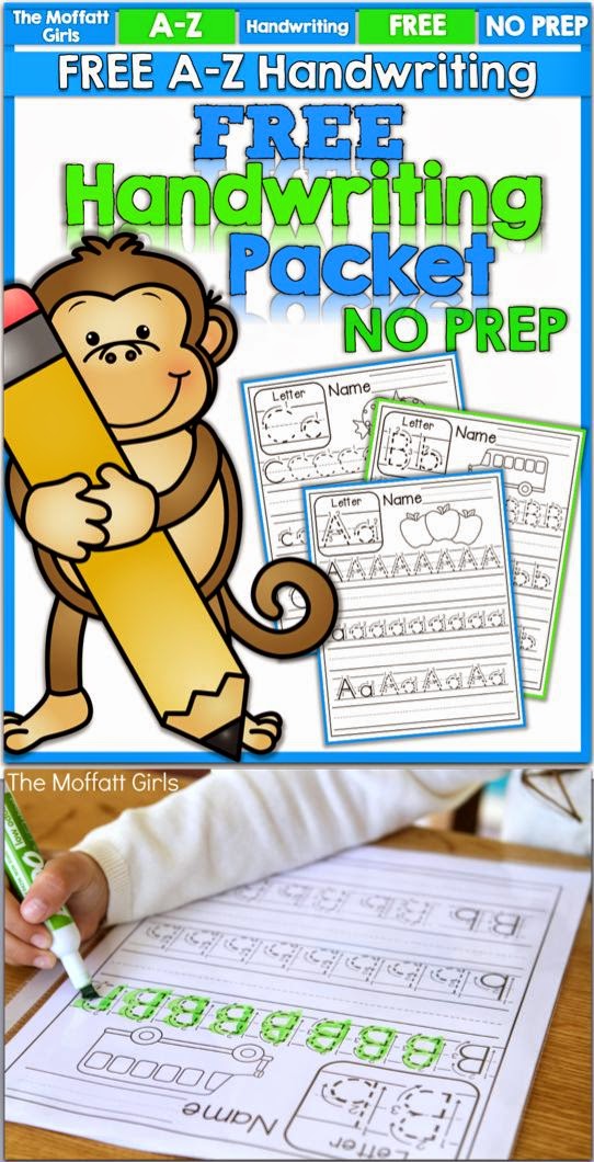 FREEBIE: A-Z Handwriting Practice Pages! | The Moffatt Girls | Bloglovin’
