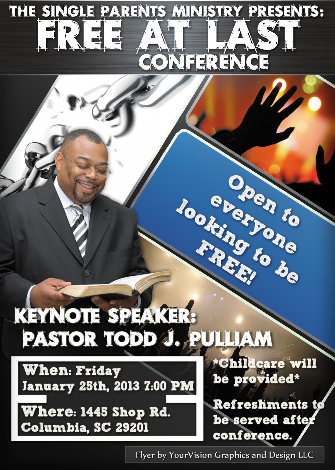 YourVision Graphics and Designs: Flyer for Single Parents Conference