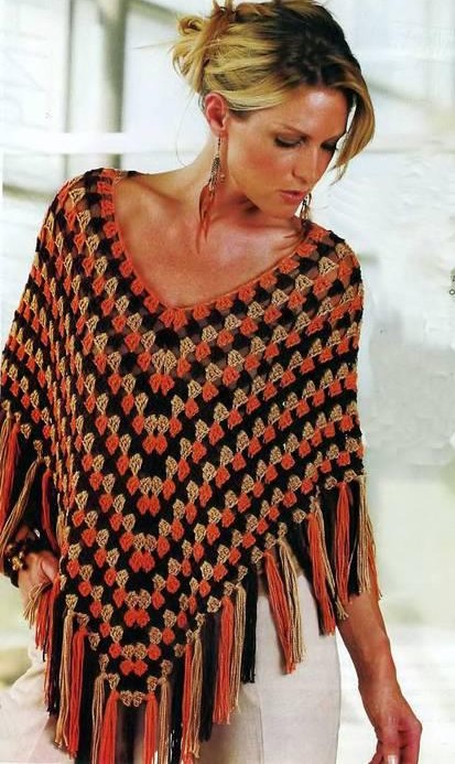 Plexi Plexi ..Crochetholic: Ευκολο ποντσο με βελονακι (σχεδιαγραμμα)