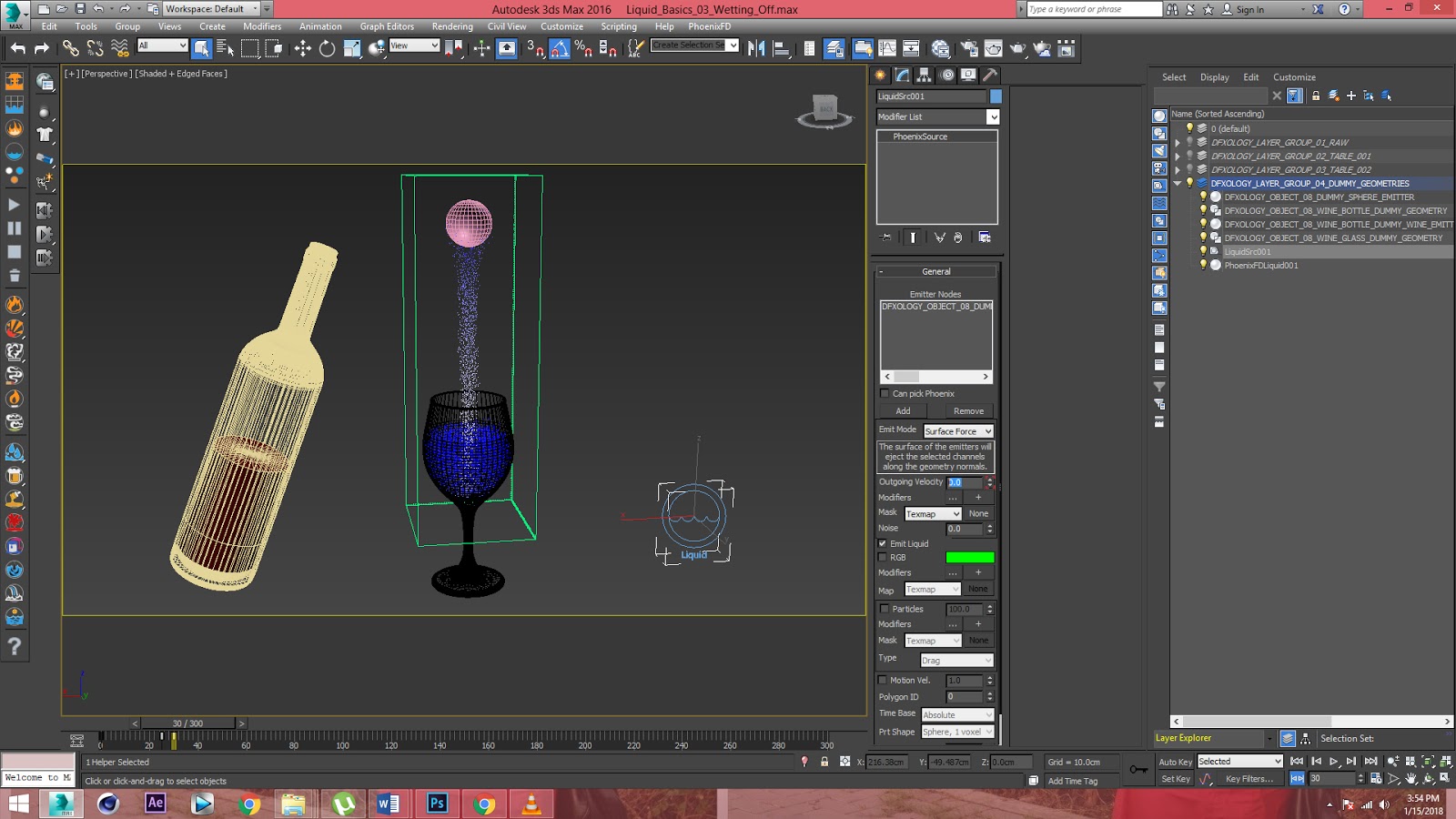 Liquid Simulation with Phoenix FD 3.0 - Ver 01 | DFX-ology