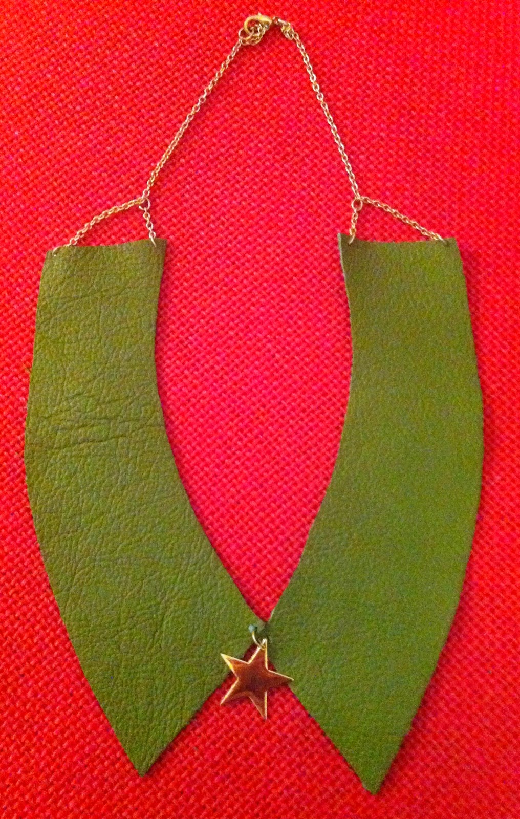 Creative heart: Leather Peter Pan Collar Necklace