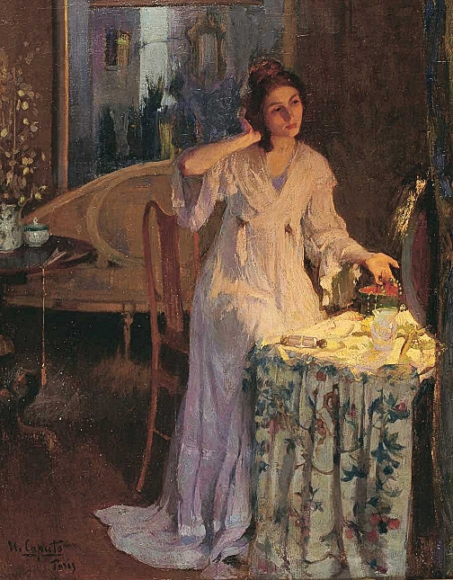 Ulisse CAPUTO (1872-1948) | Catherine La Rose ~ The Poet of Painting