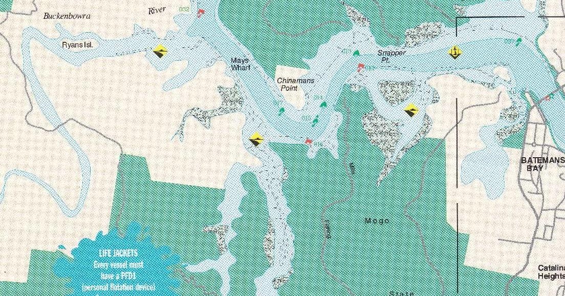 Nelligen Yacht Club: The lower Clyde River south of Nelligen