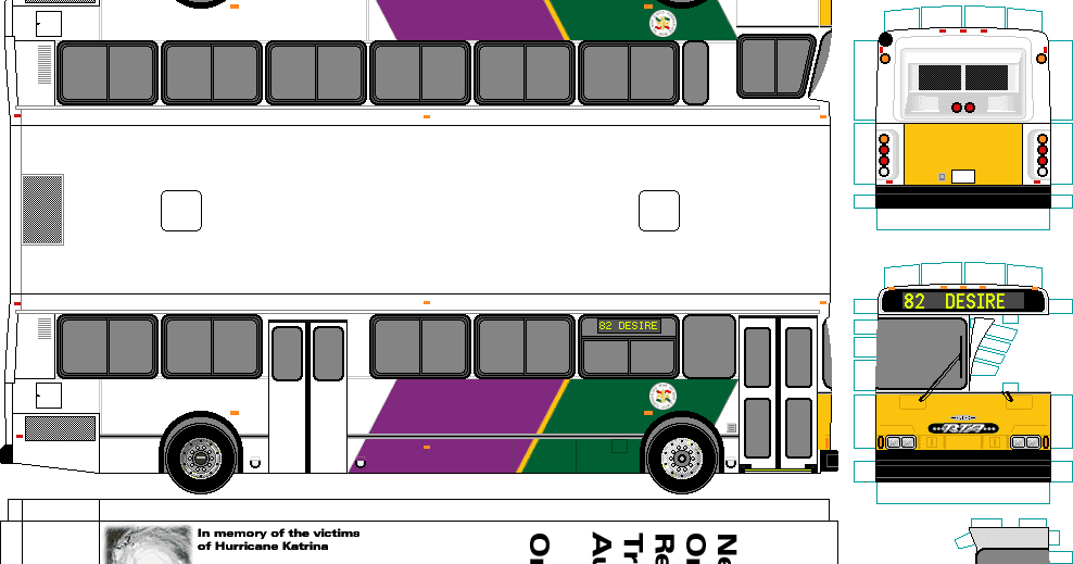 SP. Papel Modelismo: PaperCraft - PaperBus Orion V - New Orleans ...