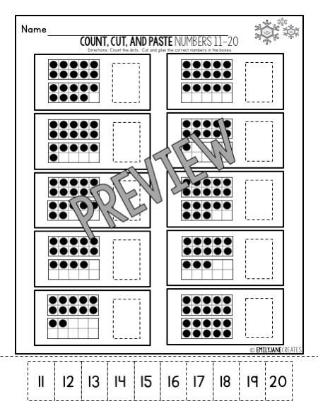 Emily Jane Creates: JANUARY NO PREP KINDERGARTEN PACKET-OVER 100 PAGES!