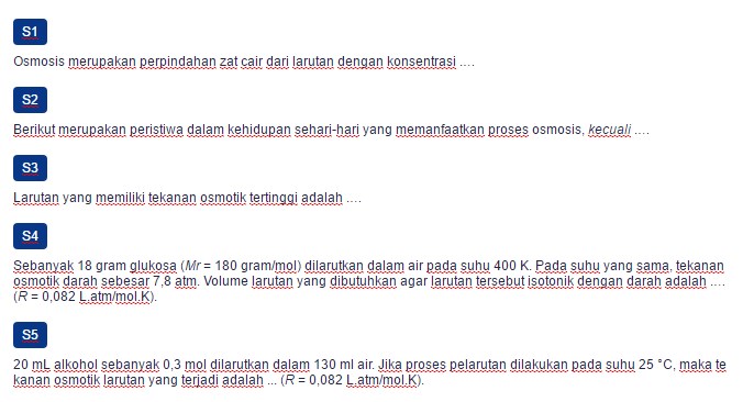 Contoh Soal Tekanan Osmosis Larutan - Jegeristik