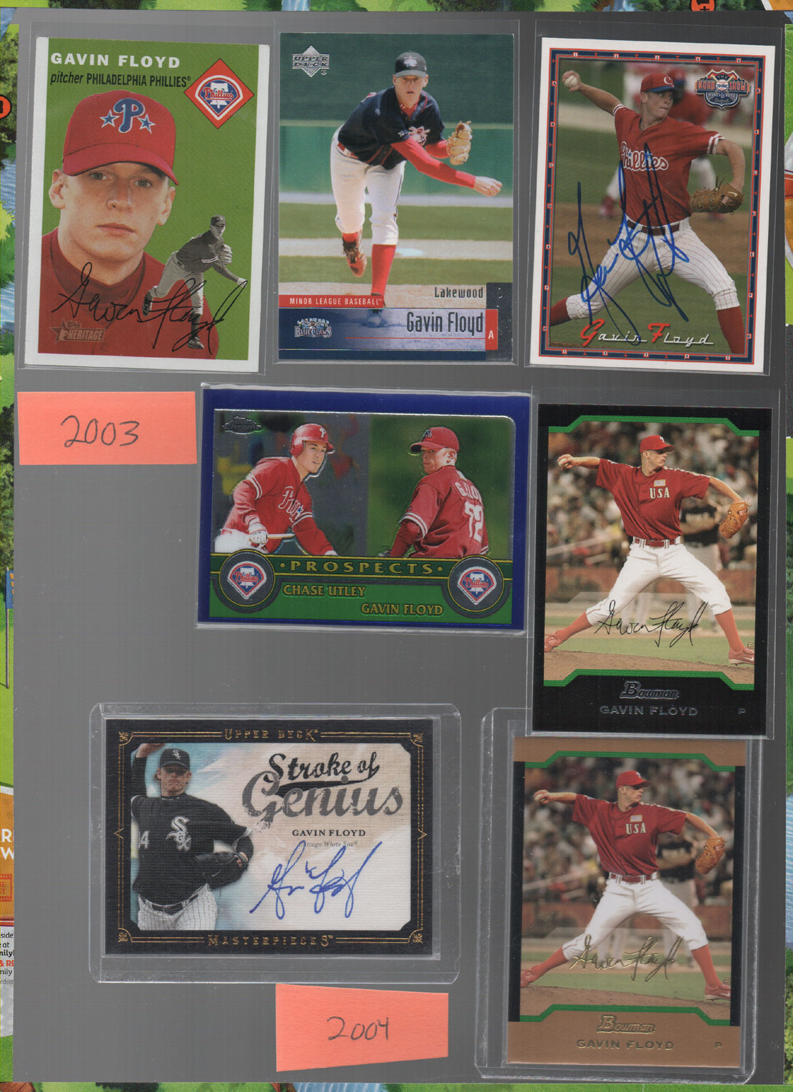 Baseball Card Breakdown: The Grandaddy Gavin: Gavin Floyd player collection