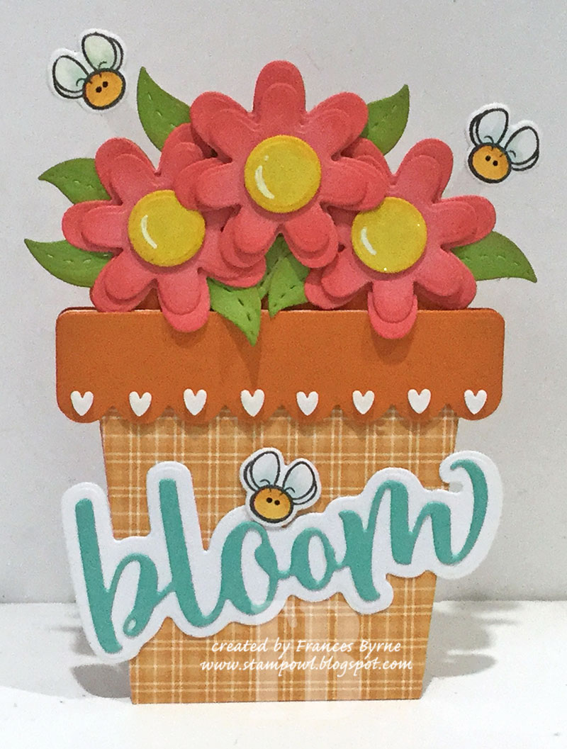StampOwl's Studio: Bloom Flower Pot Card