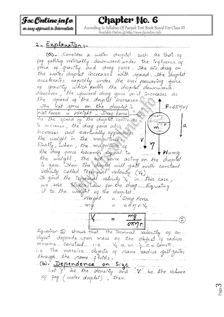 Physics Practicals : CHAPTER 6 (FLUID DYNAMICS)