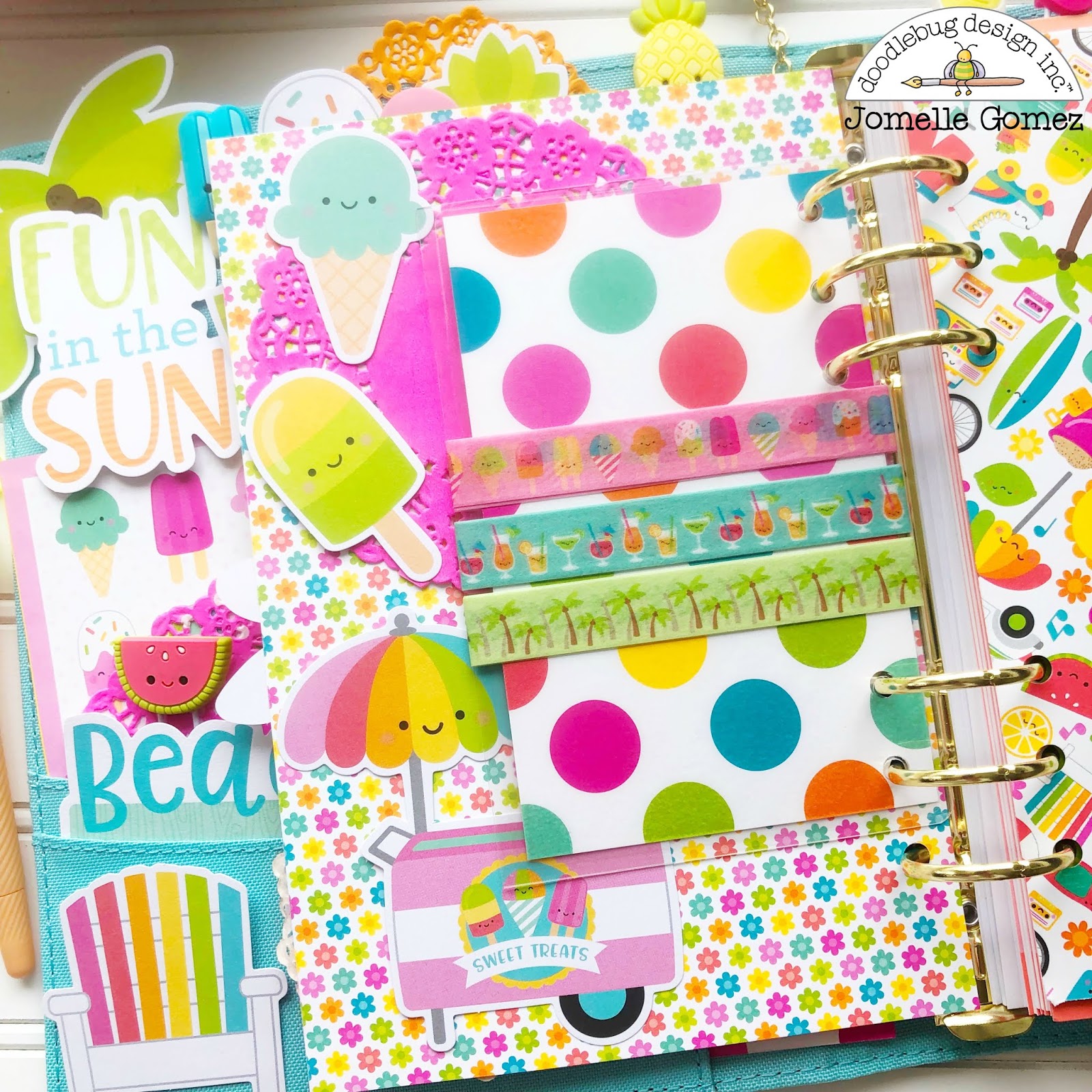 Doodlebug Design Inc Blog: Sweet Summer | Summer Planner Set Up with Jomell