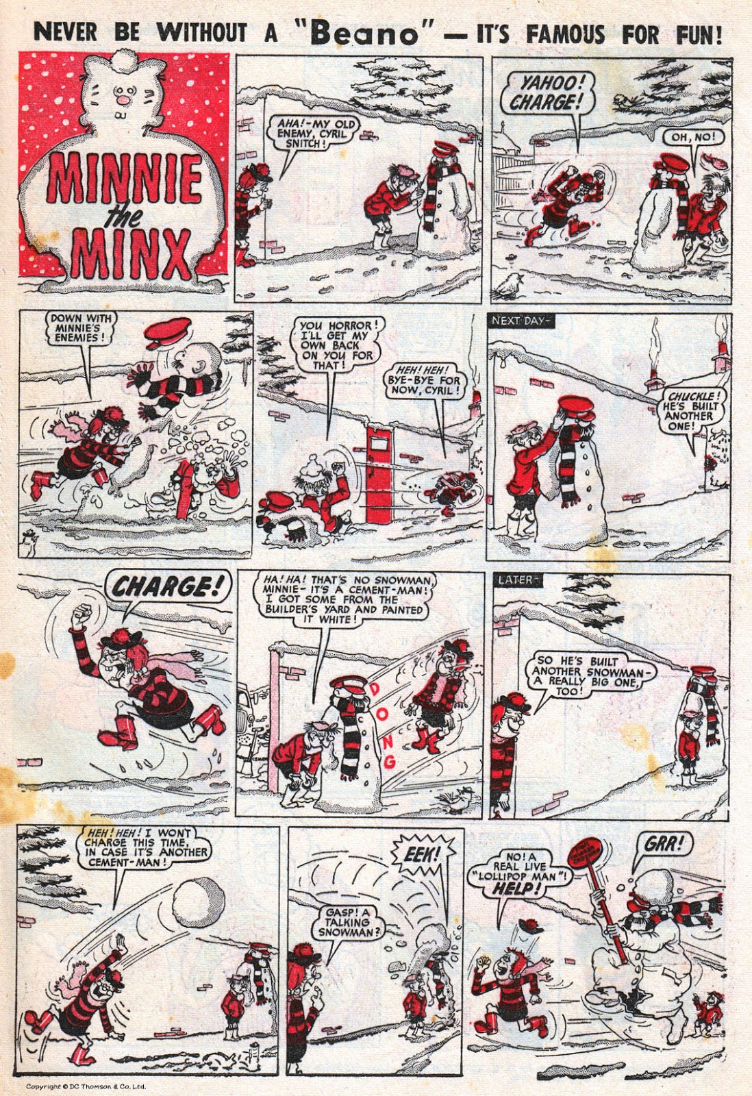 BLIMEY! The Blog of British Comics: Minnie the Minx at 60